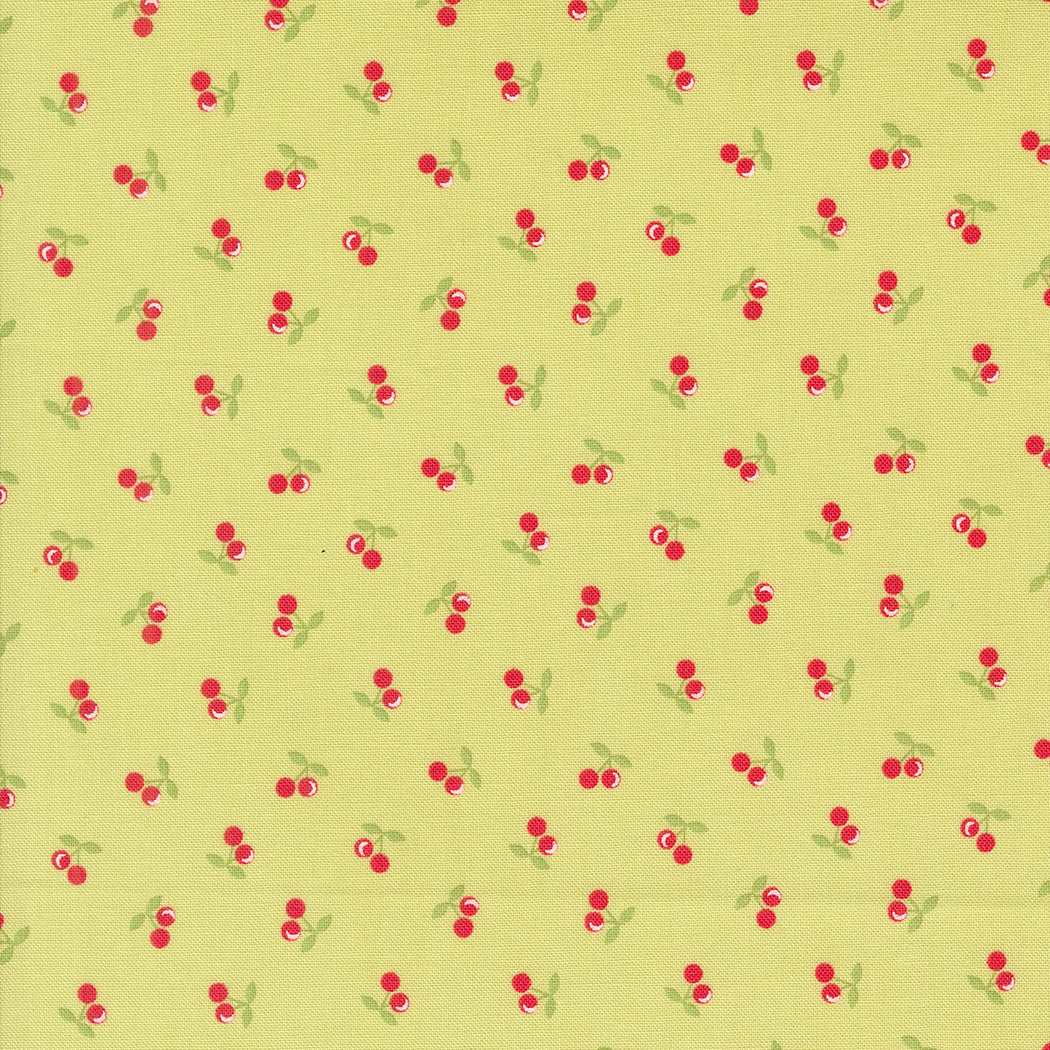 Cali & Co Cherry Light Lime – Buffalo Flatts Quilt Company LLC